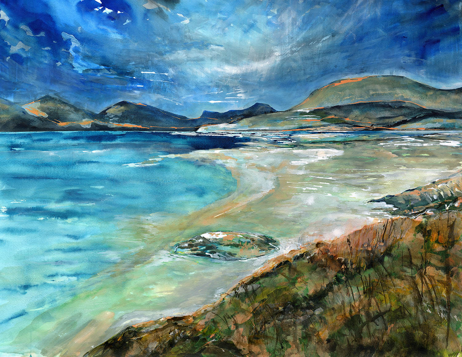 Luskentyre, Isle of Harris by Briony Farr – Limited Edition Print ...